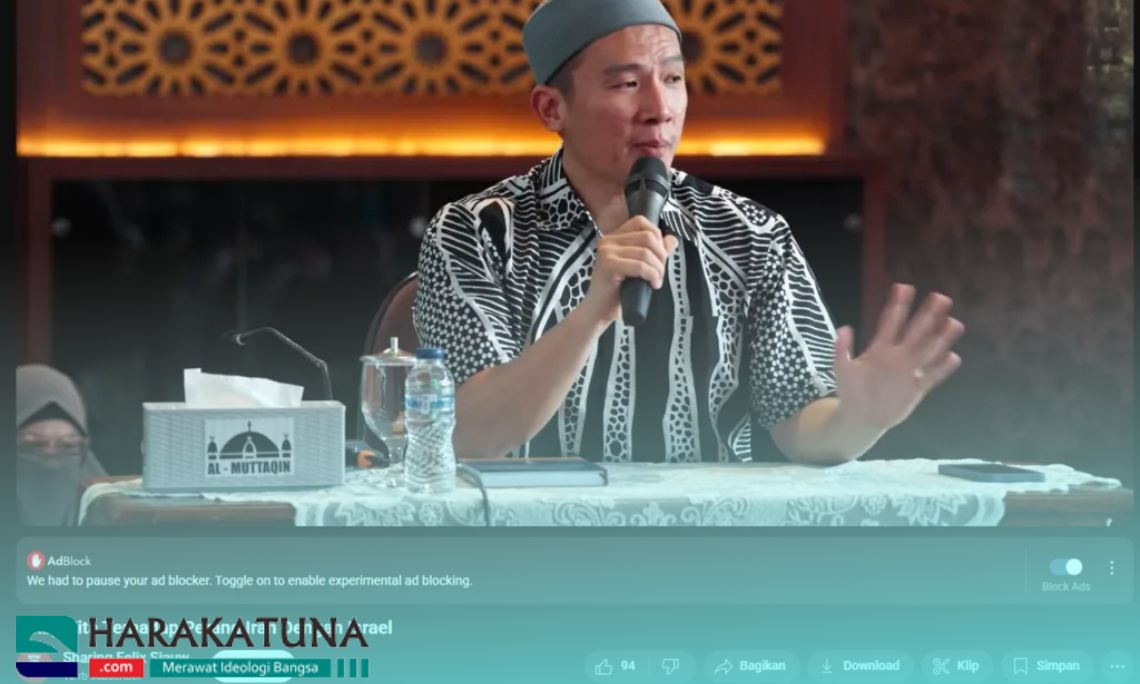 Menakar Ketololan Felix Siauw soal Iran dan Zionis Israel - Harakatuna.com